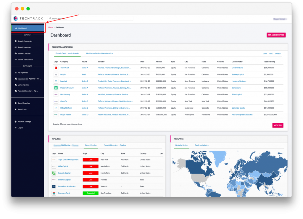 Dashboard | TechTrack by Quantum Growth Advisors