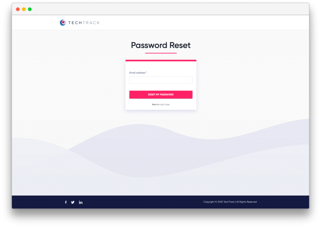 Password Reset | TechTrack
